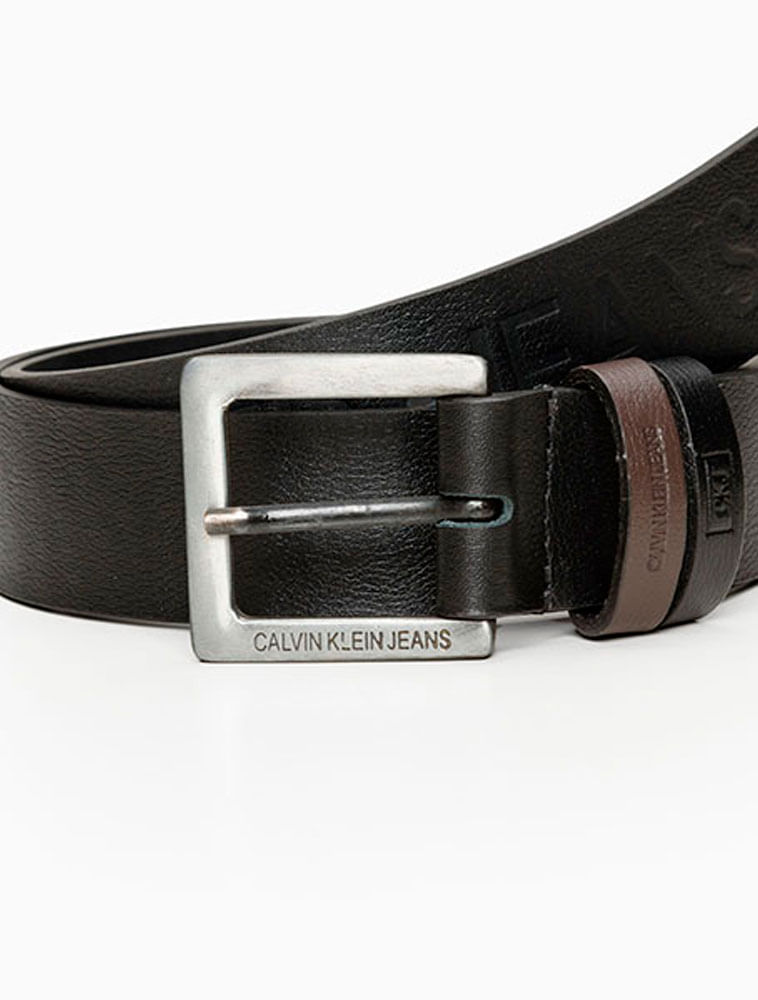 Cinto de Couro Masculino Fivela Personalizada Calvin Klein Jeans ...