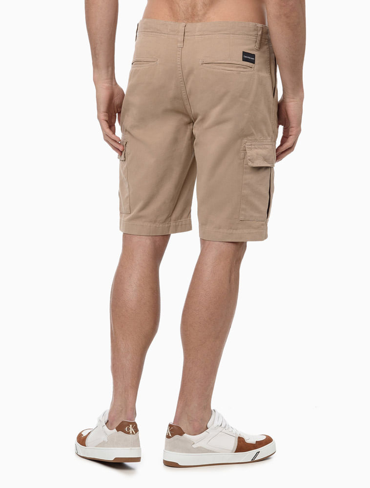 Bermuda de Sarja Cargo com Stretch Calvin Klein - Calvin Klein