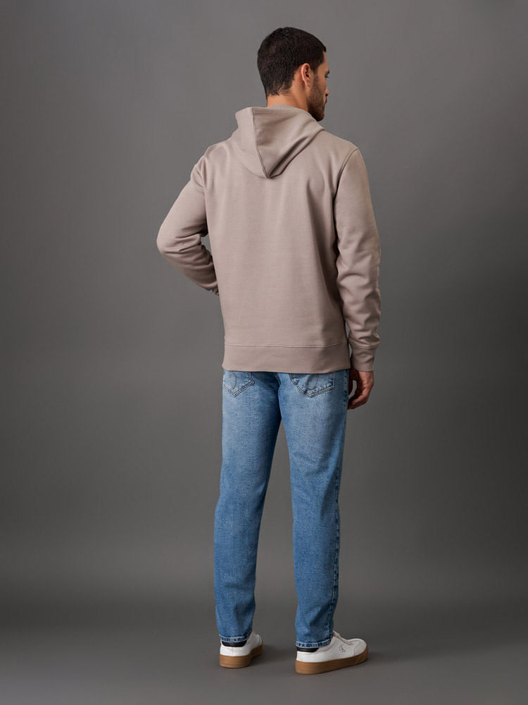 Casaco Masculino Moletom Bordado Capuz Calvin Klein Jeans - Calvin Klein