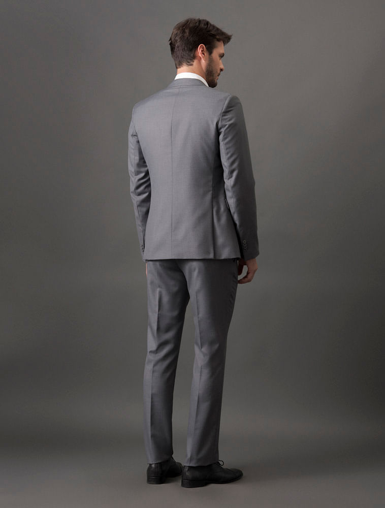 Costume Masculino Essentials Slim Abotoamento Simples Calvin Klein ...